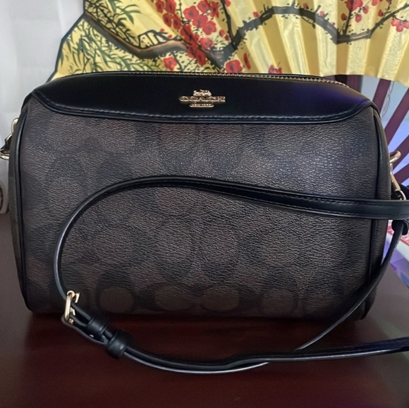 Coach | Bags | Coach Bennett Crossbody In Signature Brown Monogram ...